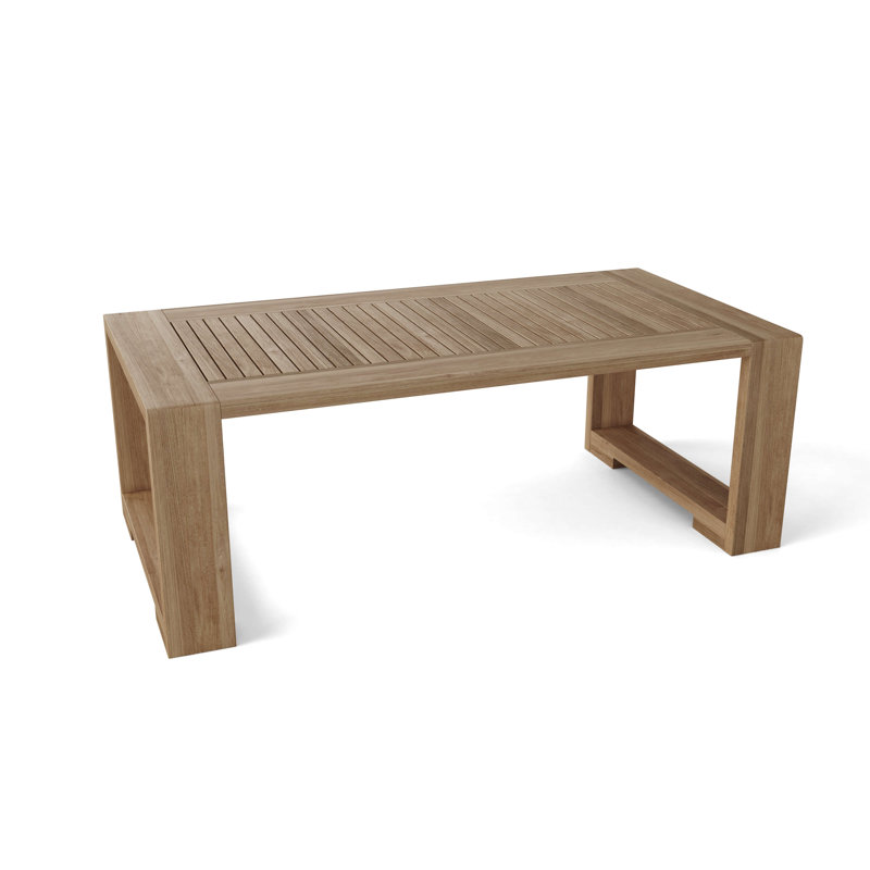 Rosecliff Heights Lochlan Teak Coffee Table & Reviews | Wayfair